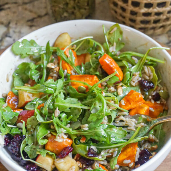 Autumn Harvest Salad with Maple Balsamic Vinaigrette | Boo Boo's Bakery
