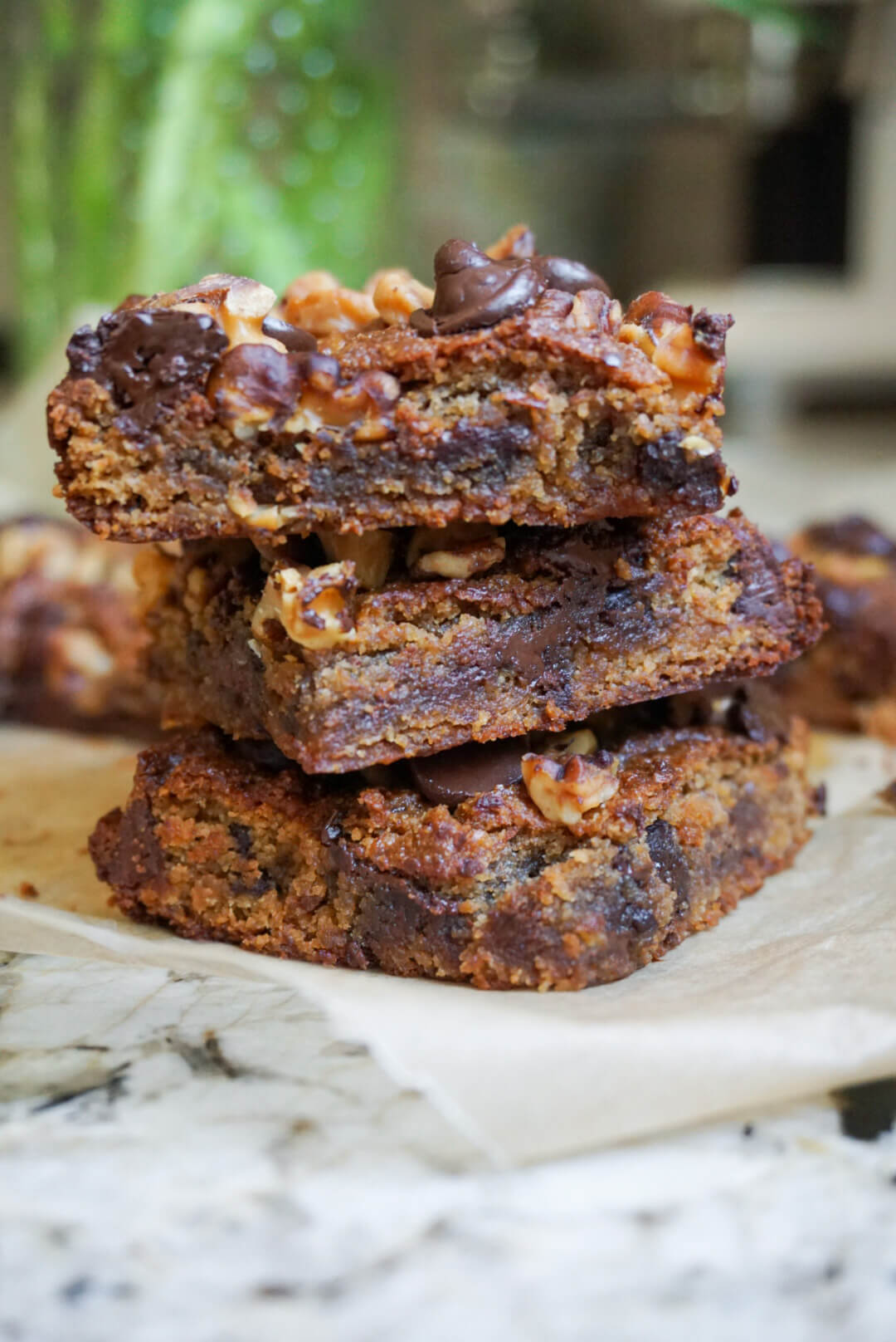 Healthy Banana Bread Bars - Boo Boo's Bakery