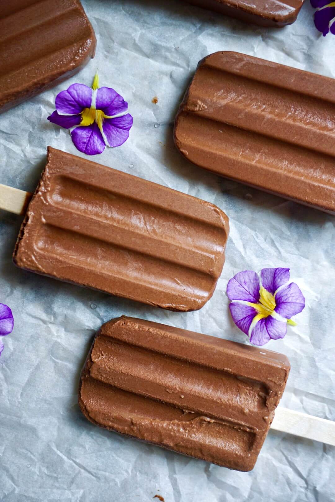 Healthy Fudgesicles (Vegan, Dairy-Free) - Boo Boo's Bakery