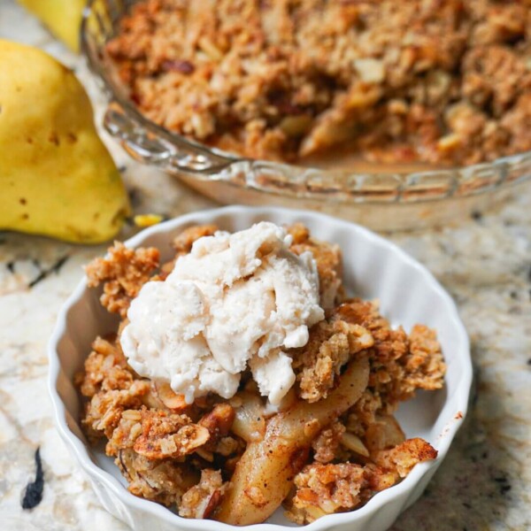 Healthy Pear Crisp - Boo Boo's Bakery