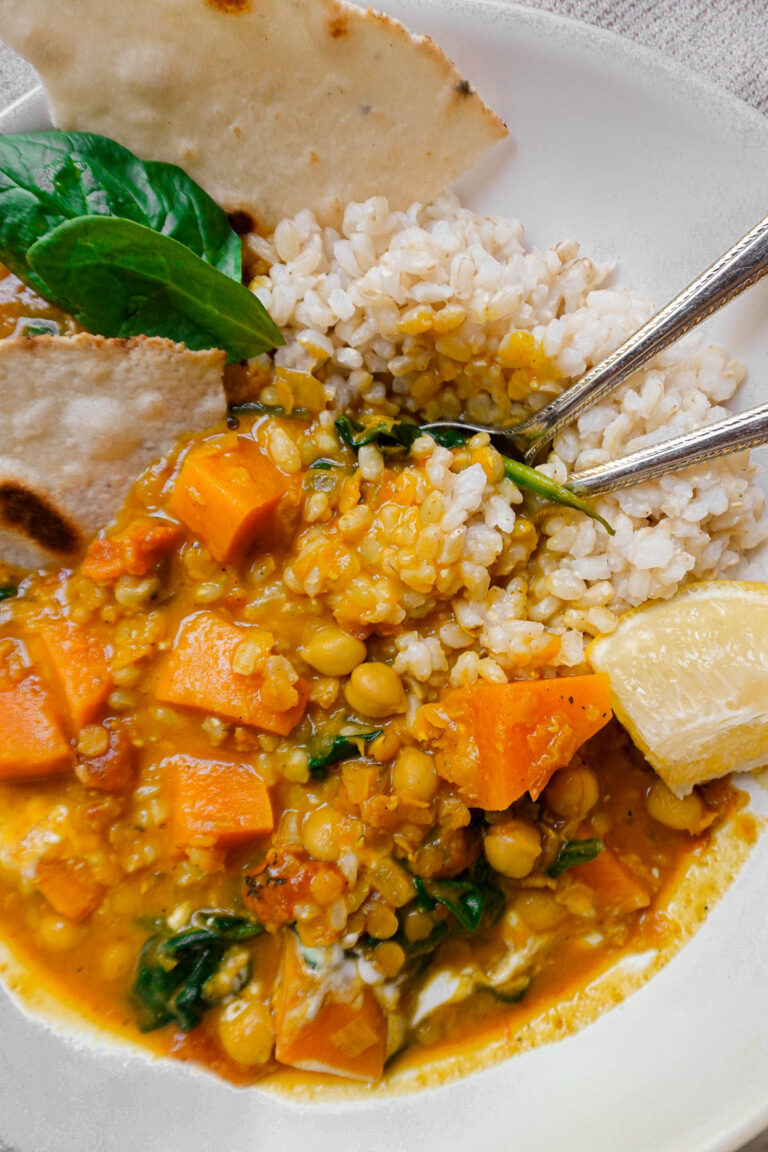 Chickpea, Sweet Potato and Lentil Curry - Boo Boo's Bakery