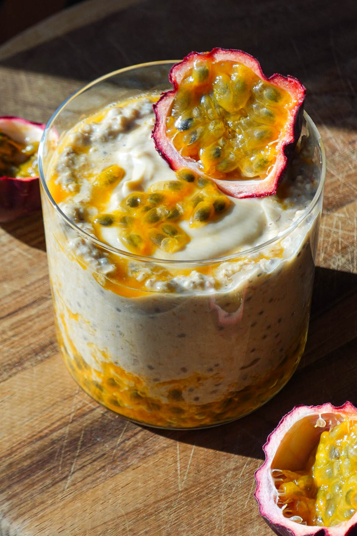 Mango & Passion Fruit Overnight Oats | Boo Boo's Bakery
