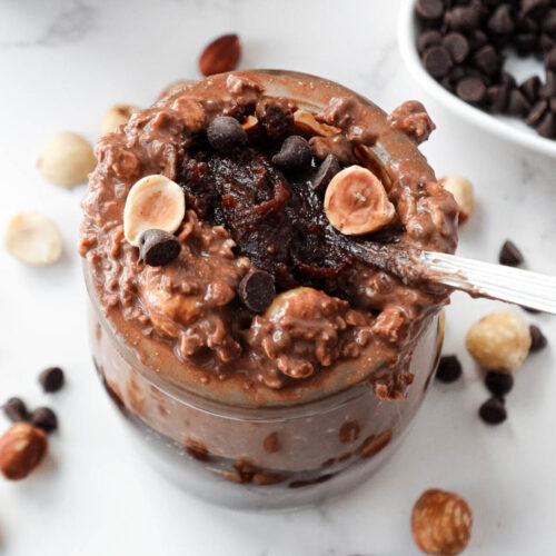 Chocolate Hazelnut Overnight Oats | Boo Boo's Bakery