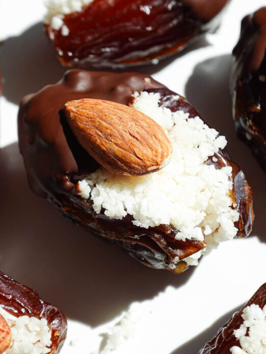 Samoas Stuffed Dates - Boo Boo's Bakery