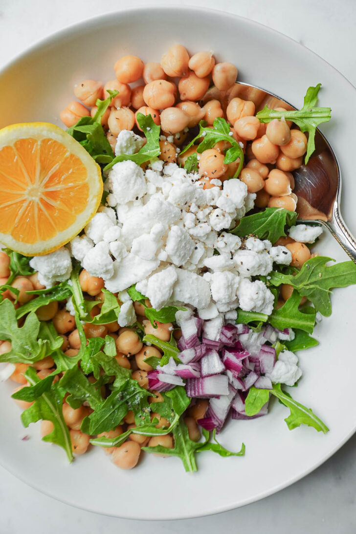 Vegan Lemon Chickpea Salad - Boo Boo's Bakery